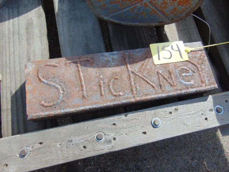 STICKNEY SIGN - Ziemer Hilbrands Auctions