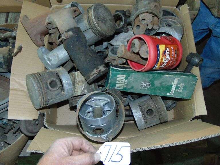 3 BOXES MODEL A MISC FORD PARTS - Ziemer Hilbrands Auctions