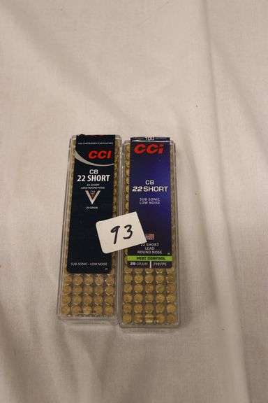 CCI 22 SHORTS AMMO - Ziemer Hilbrands Auctions