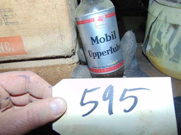 2 BOXES MOBIL UPPER CYL LUBE APPROX 20 BOTTLES - Ziemer Hilbrands Auctions