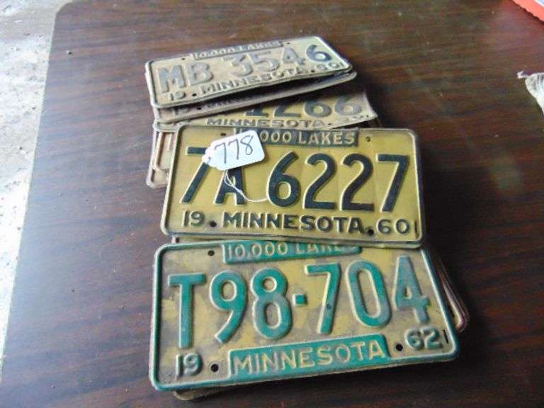60'S LICENSE PLATES - Ziemer Hilbrands Auctions