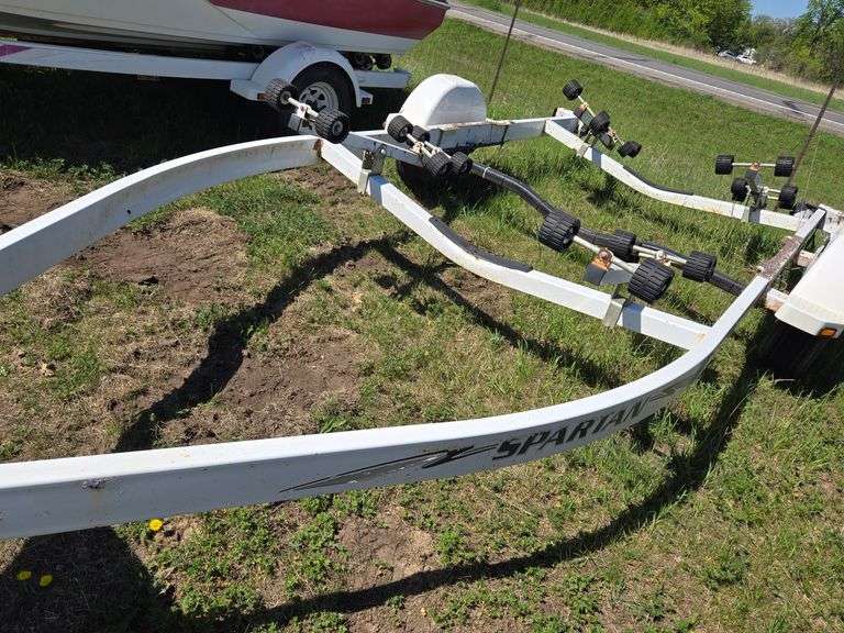 SPARTAN SINGLE AXLE ROLLER TYPE BOAT TRAILER - Ziemer Hilbrands Auctions