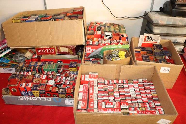 SEVERAL BOXES OF RADIO & TV TUBES - Ziemer Hilbrands Auctions