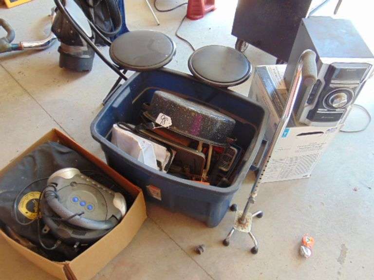 RADIO, STOOLS, CANE, MATTRESS TOPPER, MISC - Ziemer Hilbrands Auctions