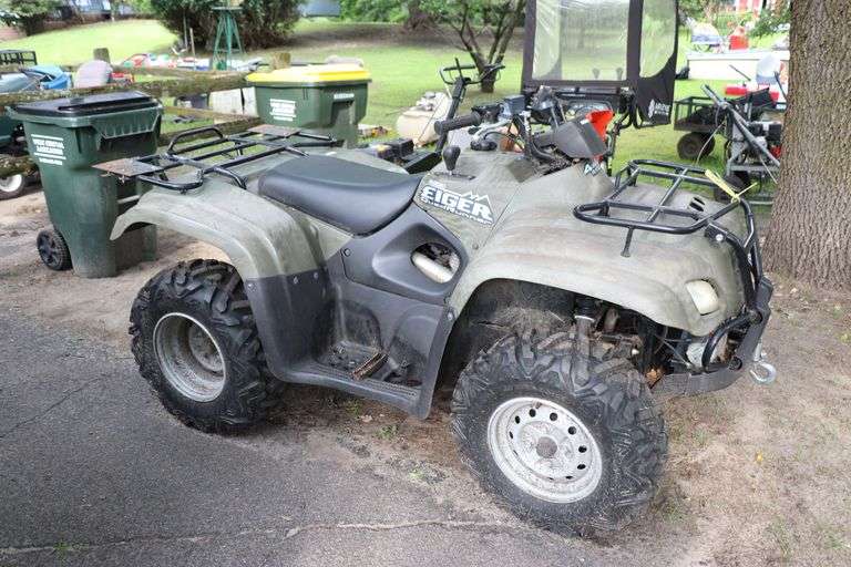 2007 SUZUKI EIGER QUAD RUNNER 400 4 WHEELER, 4X4, FRONT WINCH, 638 ...