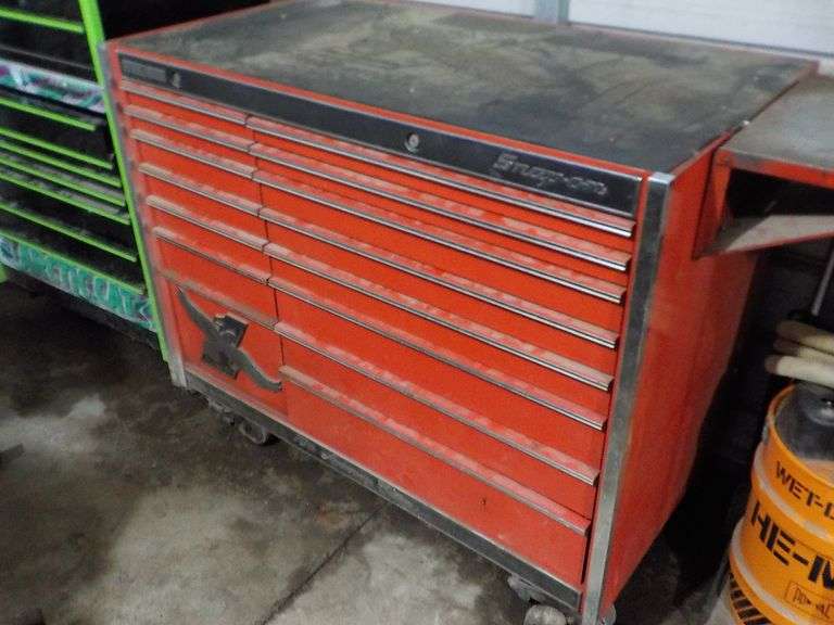 RED SNAP-ON TOOL BOX ON WHEELS, 70TH ANNIVERSARY EDITION, 53X28X46 ...