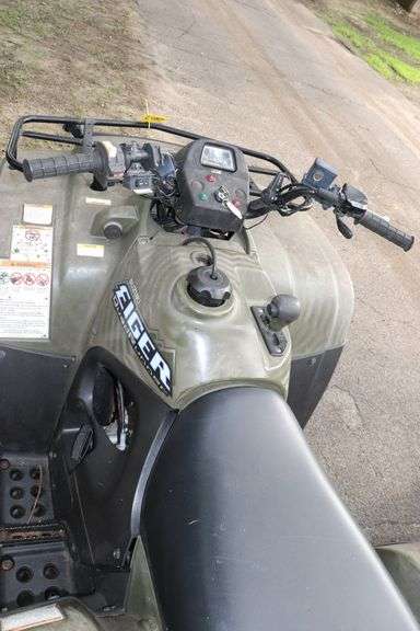 2007 SUZUKI EIGER QUAD RUNNER 400 4 WHEELER, 4X4, FRONT WINCH, 638 ...