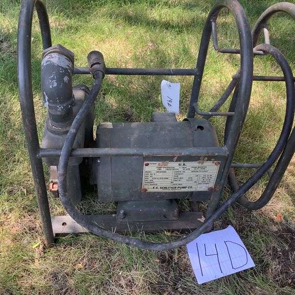 EC SCHLEYLER PUMP CO 65 GPM ELECTRIC MILITARY PUMP - Ziemer Hilbrands ...
