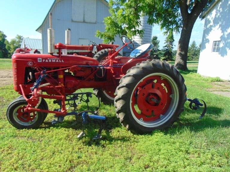 FARMALL C NF, W/ 2 ROW MOUNTED CULTIVATOR, GOOD TIRES, PTO, SER# 4526 ...