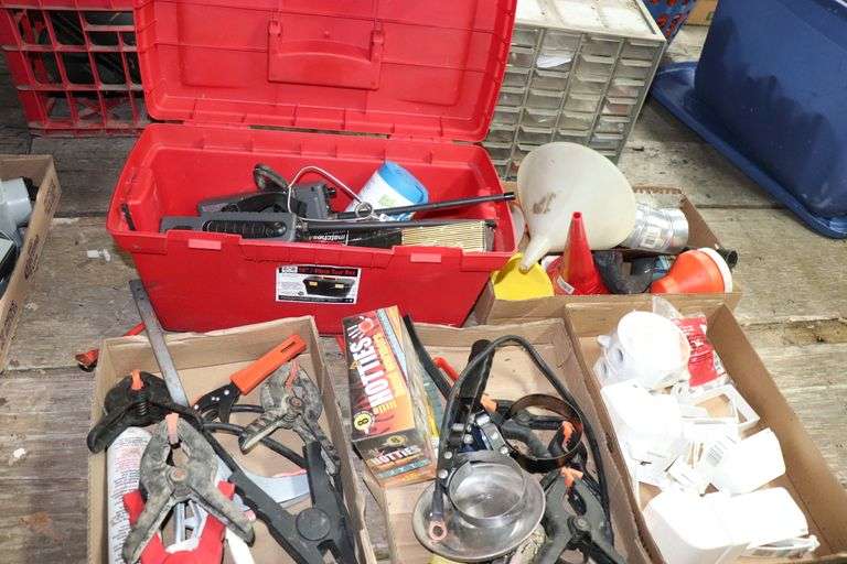 FUNNELS, TWO WAY RADIOS, ORGANIZER, ASSORTED CLAMPS - Ziemer Hilbrands ...