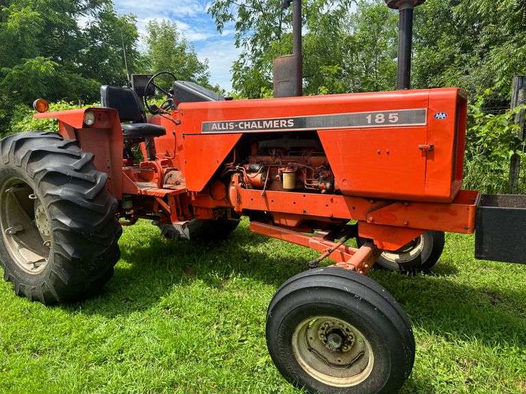 ALLIS CHALMERS 185 DIESEL TRACTOR, WIDE FRONT, 3FT, 540PTO, MOUNTED ...