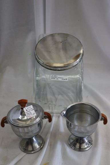 COOKIE JAR, BAKELITE CREAM/SUGAR - Ziemer Hilbrands Auctions