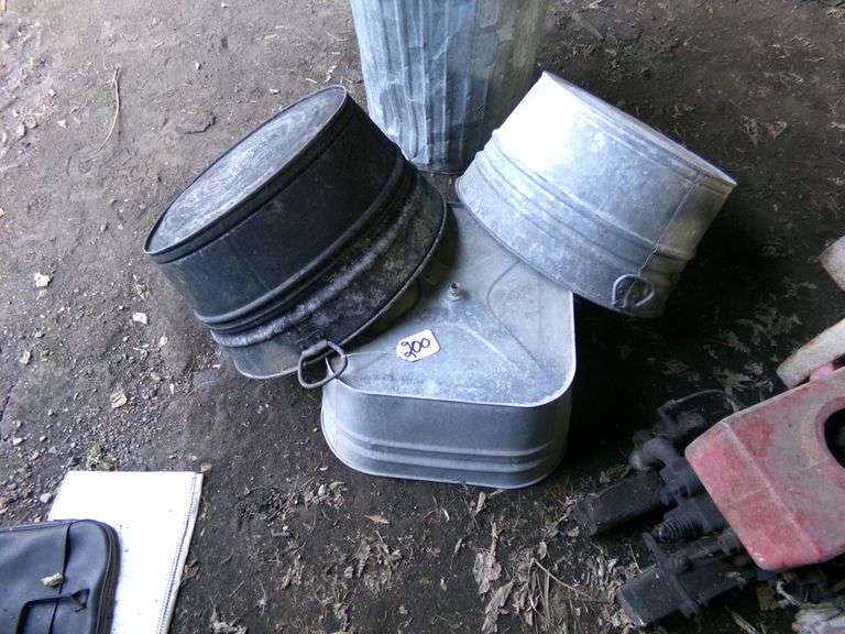 3 GALVENIZED WASH TUBS - Ziemer Hilbrands Auctions
